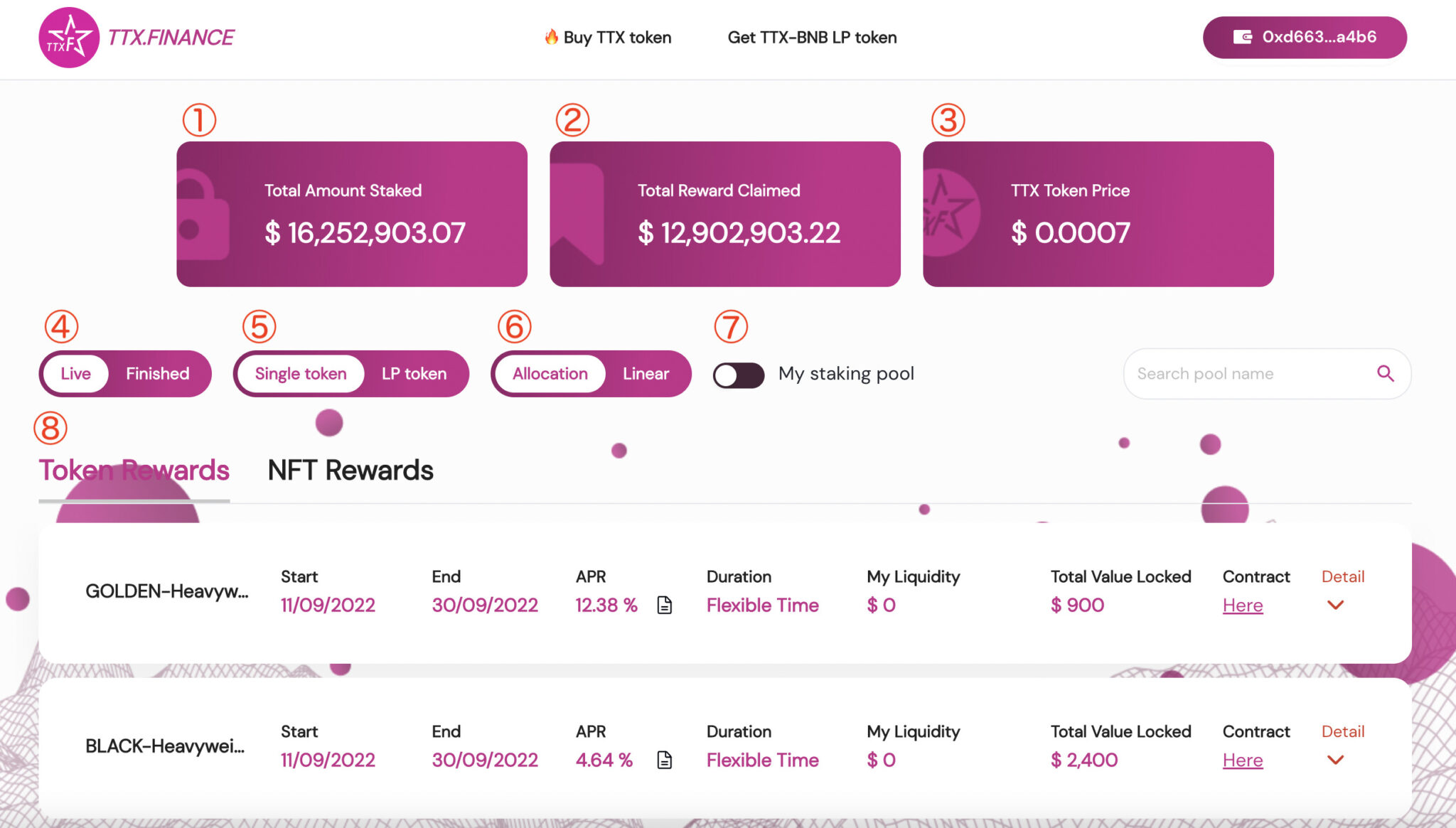 【簡単】TTX FINANCEのステーキング方法・使い方 - スマホでOK
