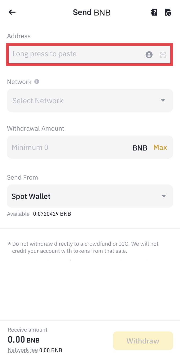 【少額OK】Binance（バイナンス）からビットバンクへの送金方法・手数料・反映時間